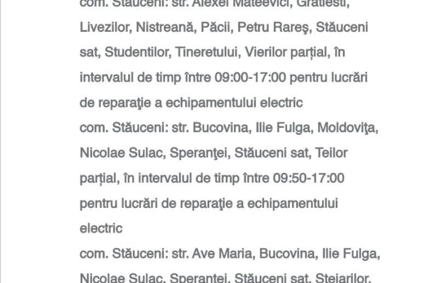 Stimați locuitori, Premier Energy informează despre deconectarea ...