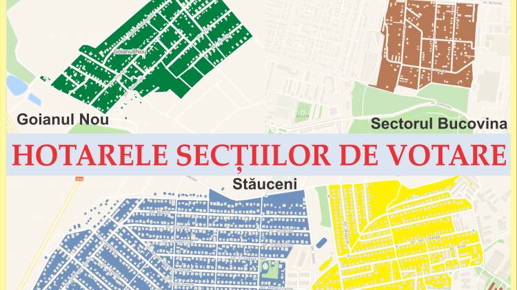 Hotarele secțiilor de votare de pe teritoriul comunei Stăuceni ...